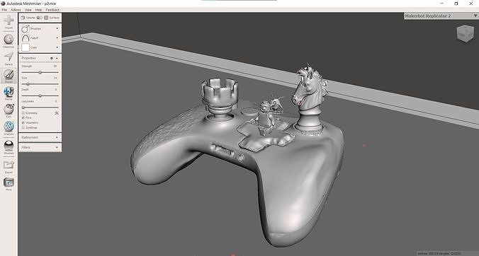 Imaginational model video game controller free 3D model | CGTrader