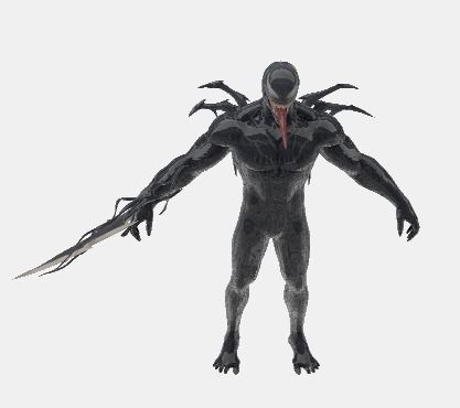 Venom 3d model character free VR / AR / low-poly 3D model rigged | CGTrader