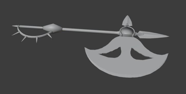 Escanor battle axe Rhitta free VR / AR / low-poly 3D model | CGTrader