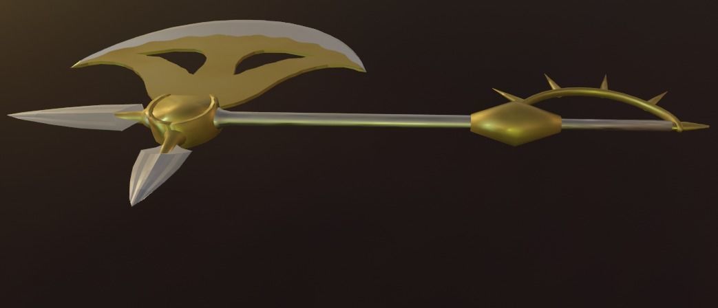 Escanor battle axe Rhitta free VR / AR / low-poly 3D model | CGTrader
