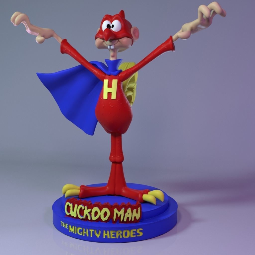 Cuckoo-Man - The Mighty Heroes 3D model 3D printable | CGTrader