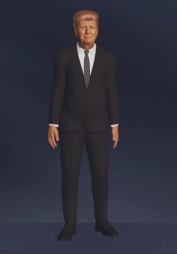 3D model Realistic Donald Trump 3D Character VR / AR / low-poly | CGTrader