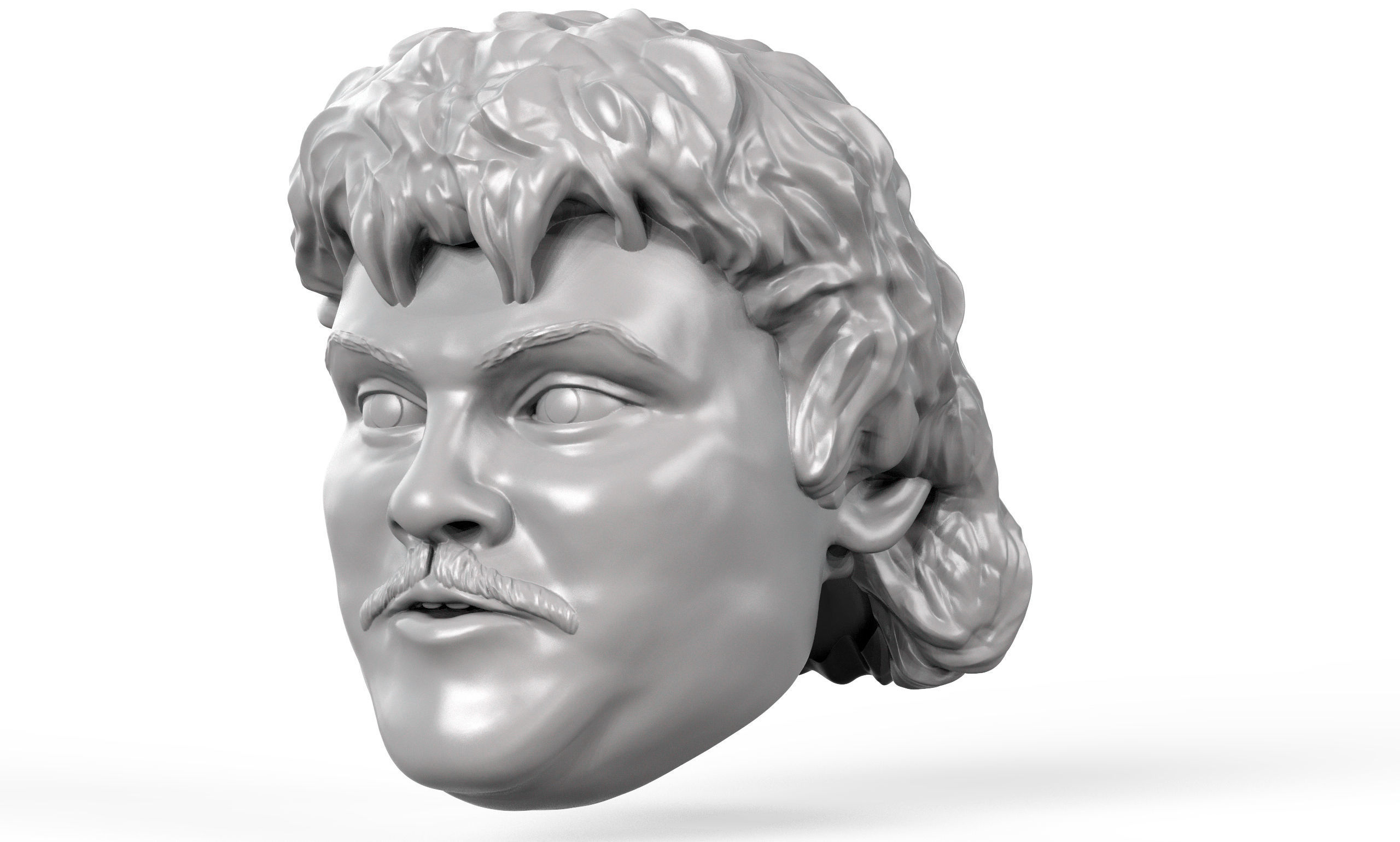 Jack Black as Nacho Libre action figure portrait sculpt 3D model 3D ...