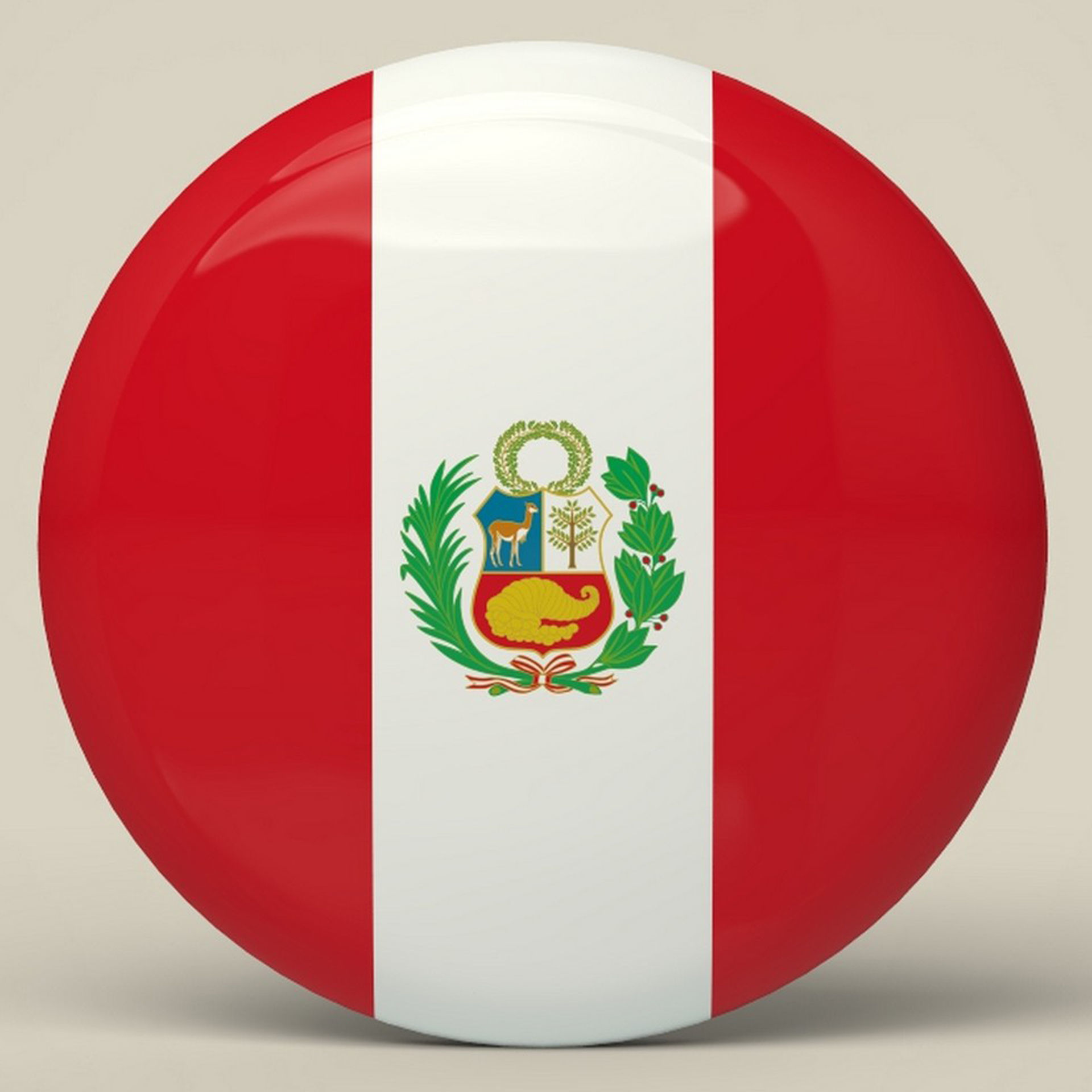 3D model Peru Badge VR / AR / low-poly | CGTrader