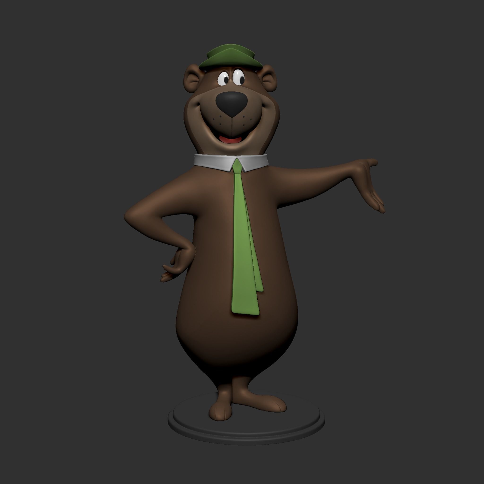 Yogi Bear 3D model 3D printable | CGTrader
