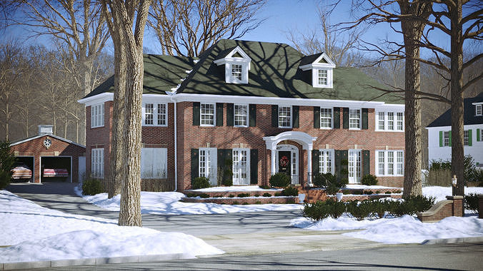 3D model The most accurate copy of the house from the movie HOME ALONE ...