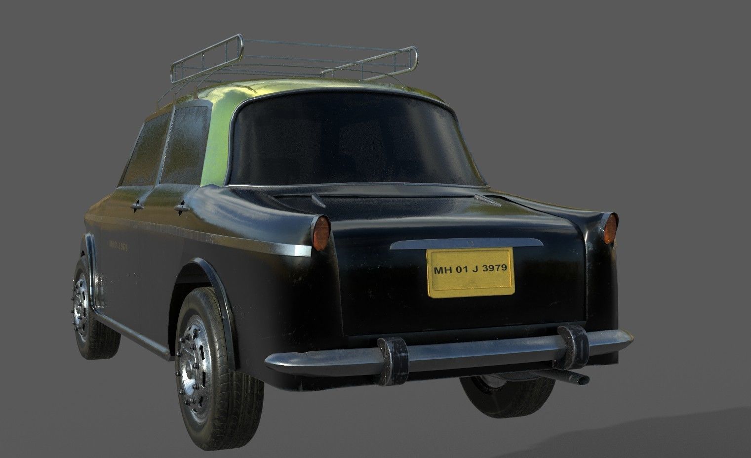 Padmini Taxi 3D model | CGTrader