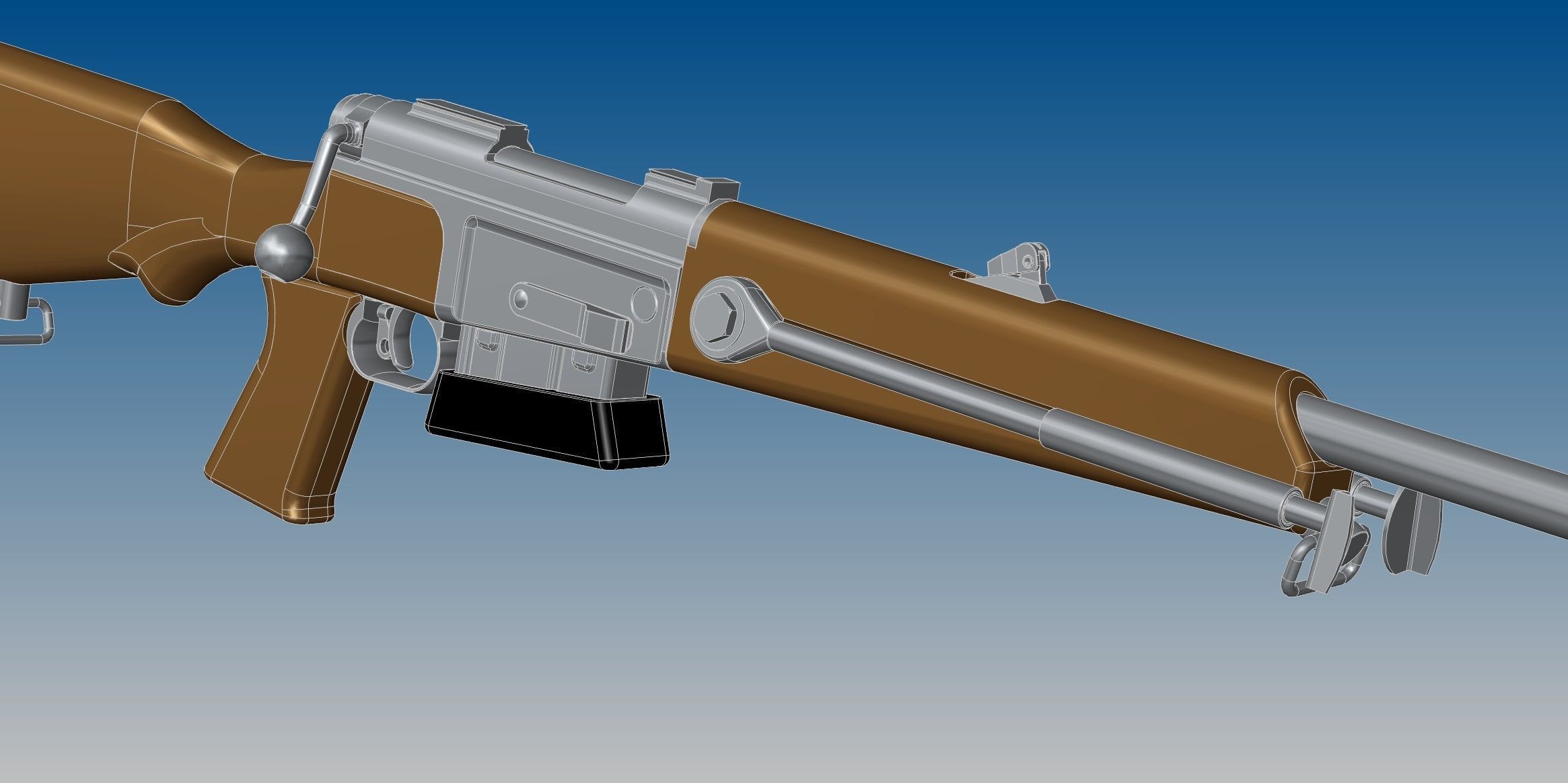 FRF1 rifle 3D model | CGTrader