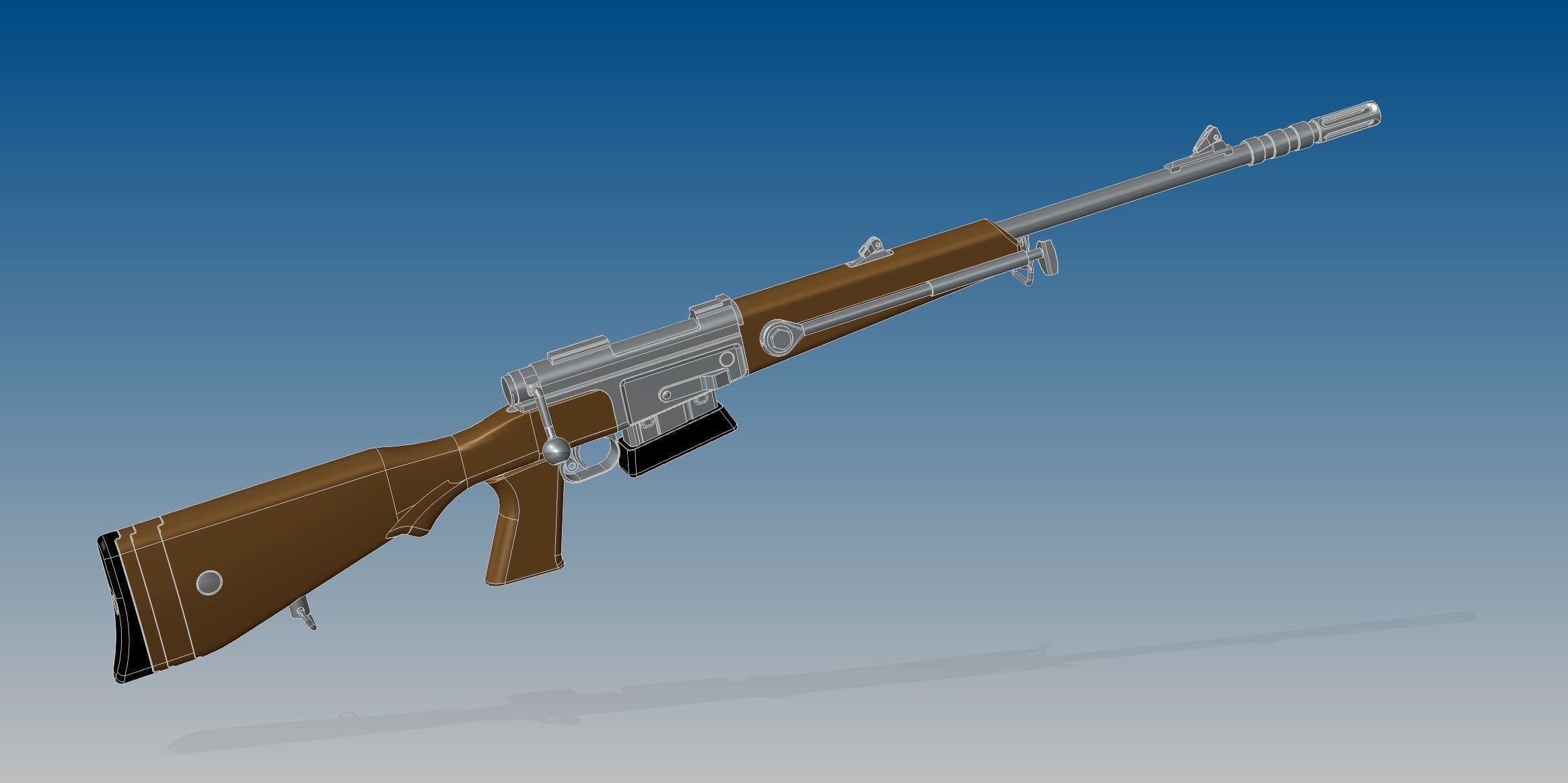 FRF1 rifle 3D model | CGTrader