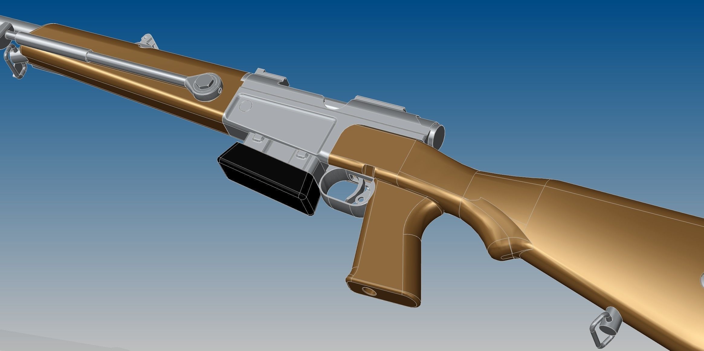 FRF1 rifle 3D model | CGTrader