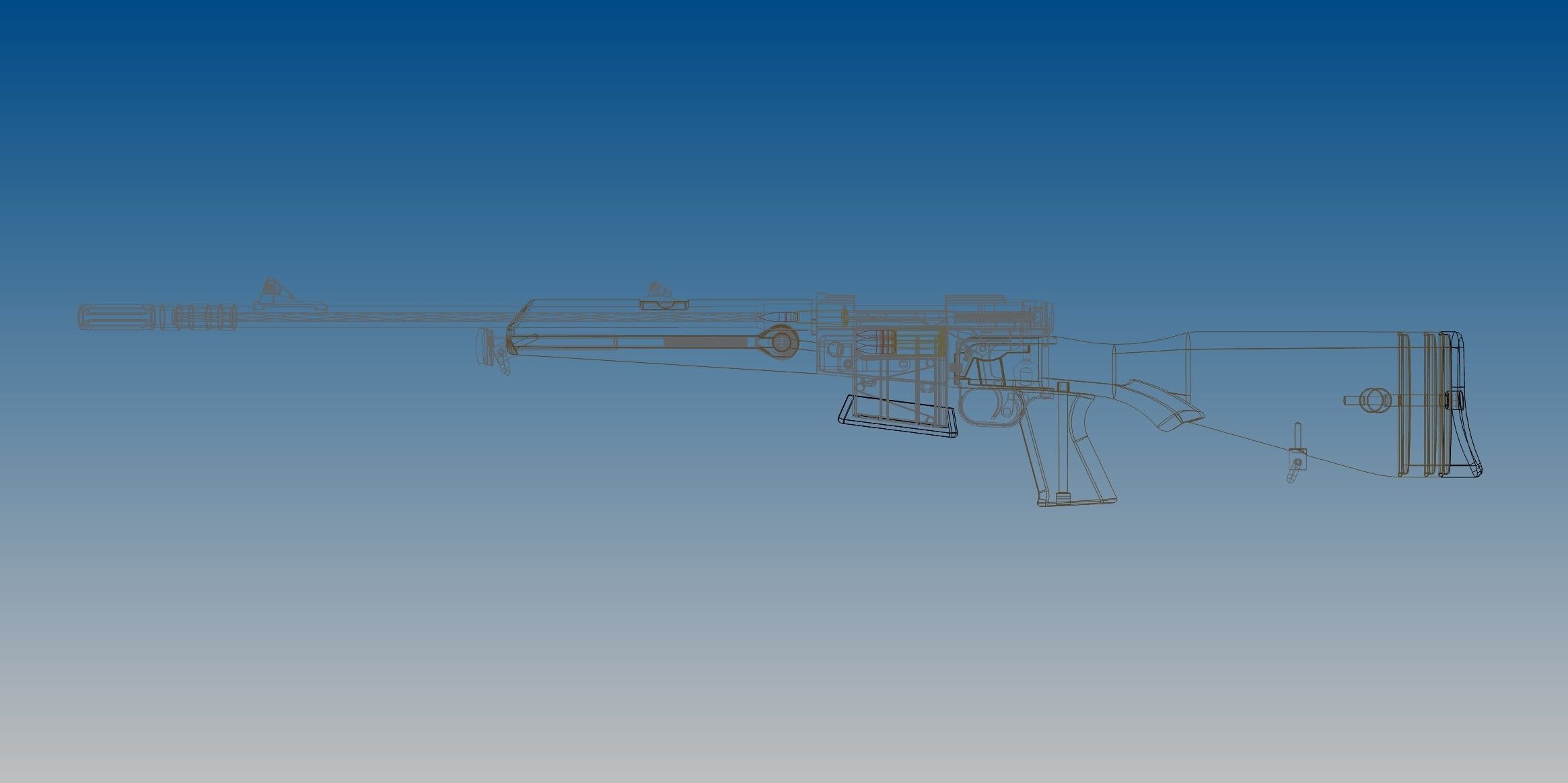 FRF1 rifle 3D model | CGTrader