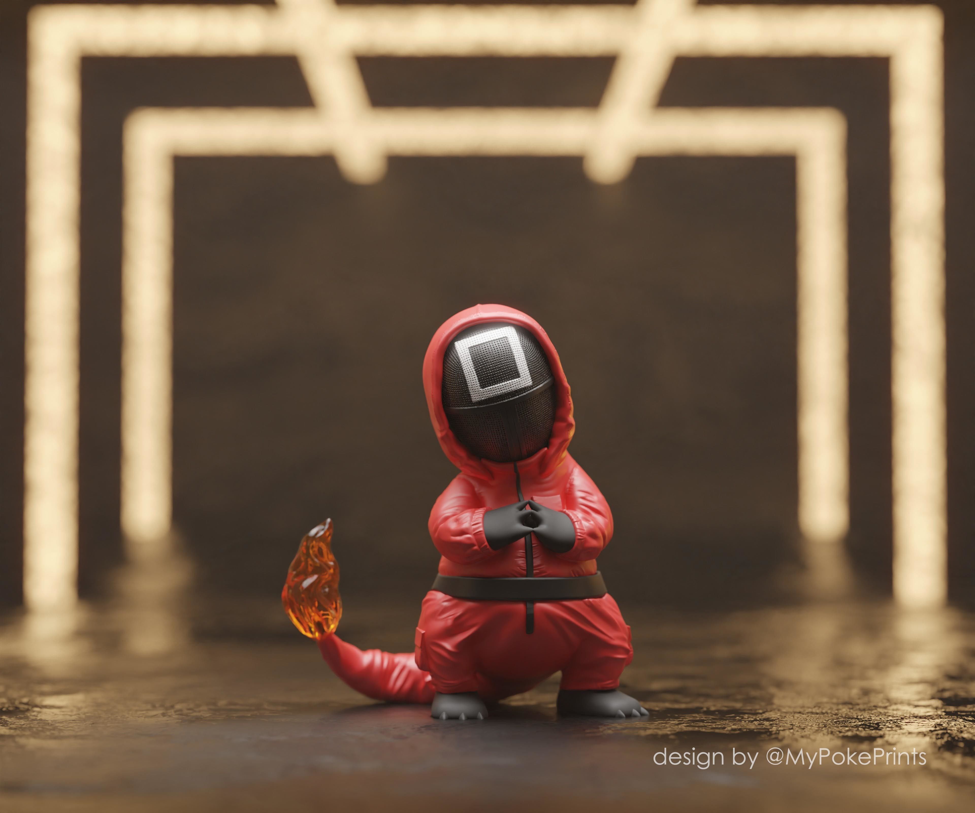 SQUID GAME STARTER POKEMON charmander pikachu and other 3D model 3D ...