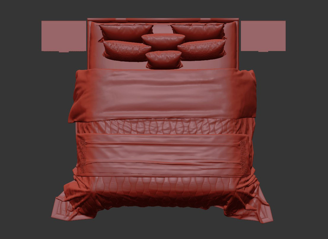 Bassett Bonnet Qween Headboard Bed 3D model | CGTrader