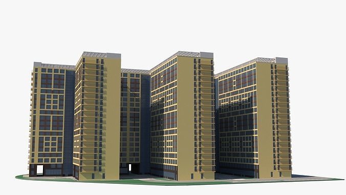 Residential Building 3D model | CGTrader