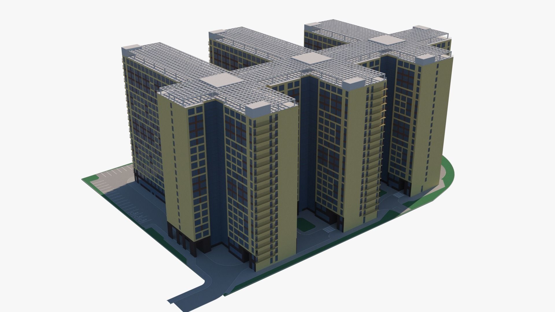Residential Building 3D model | CGTrader