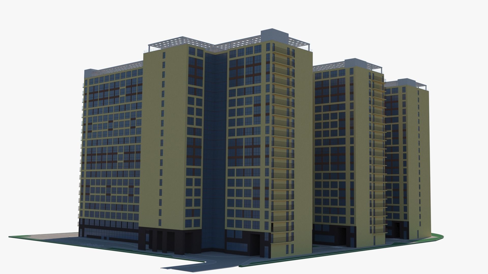Residential Building 3D model | CGTrader