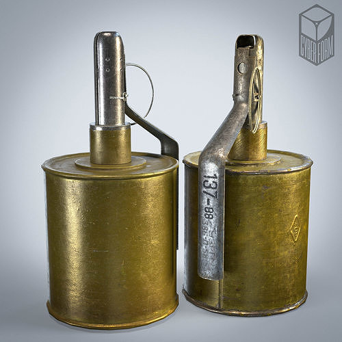 3D model Soviet grenade RG-42 VR / AR / low-poly | CGTrader