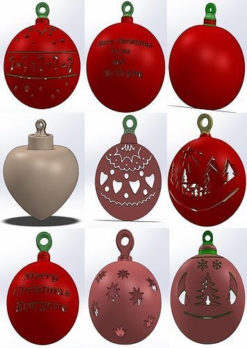 Christmas tree decorations 31 Design 3D model | CGTrader