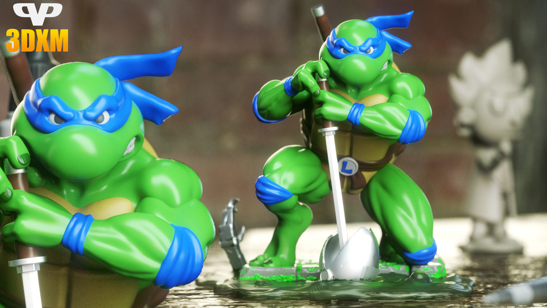TMNT Leonardo for 3D Printing STL 3D model 3D printable | CGTrader