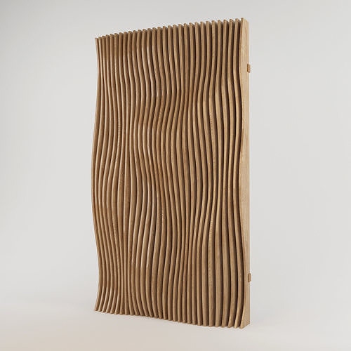 3D model Parametric Wood Wall Panel VR / AR / low-poly | CGTrader