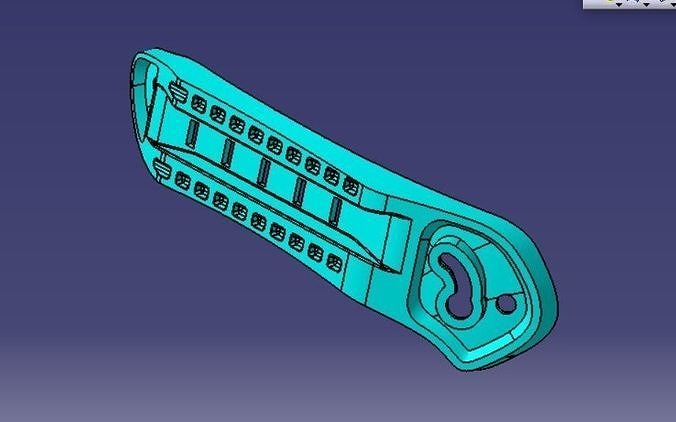 Helmet guide rail 3D model 3D printable | CGTrader