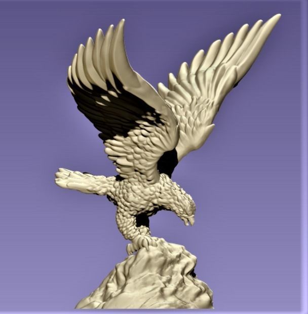 Eagle 3D print model statue 3D model 3D printable | CGTrader