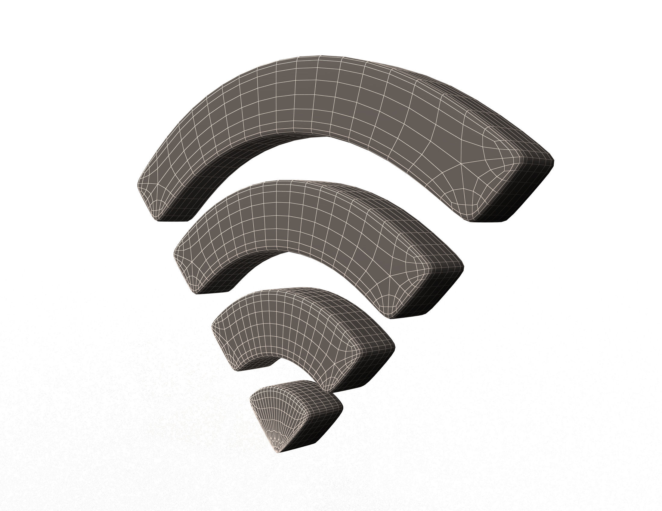 3D model Wifi Symbol model VR / AR / low-poly | CGTrader