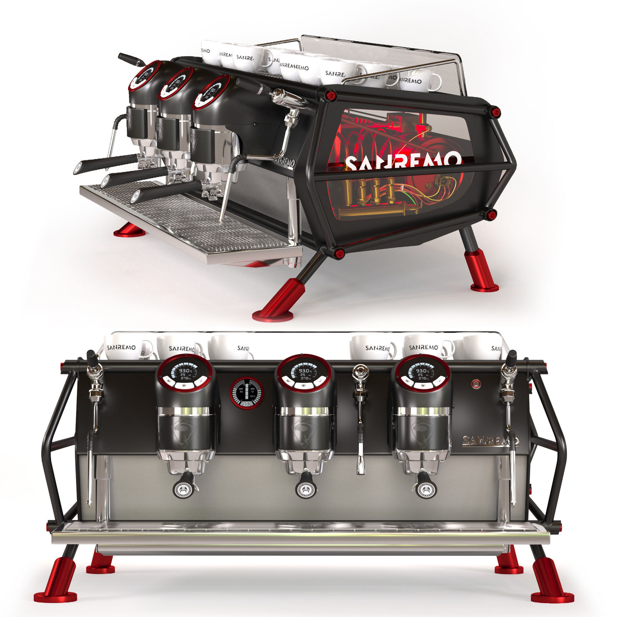 SANREMO Racer Coffee Machine 3D model | CGTrader
