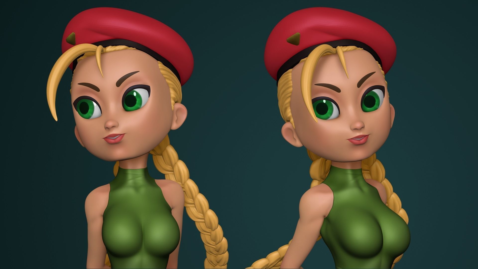 Cammy Cartoon 3D model 3D printable | CGTrader