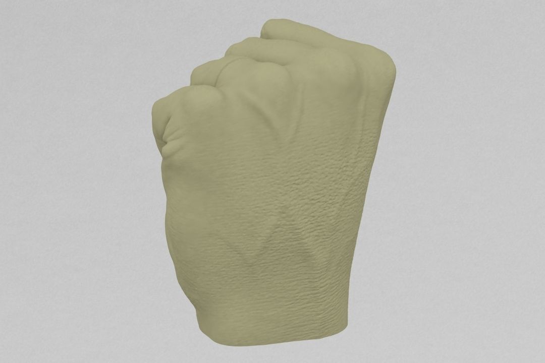 Closed Fist 3D model 3D printable | CGTrader