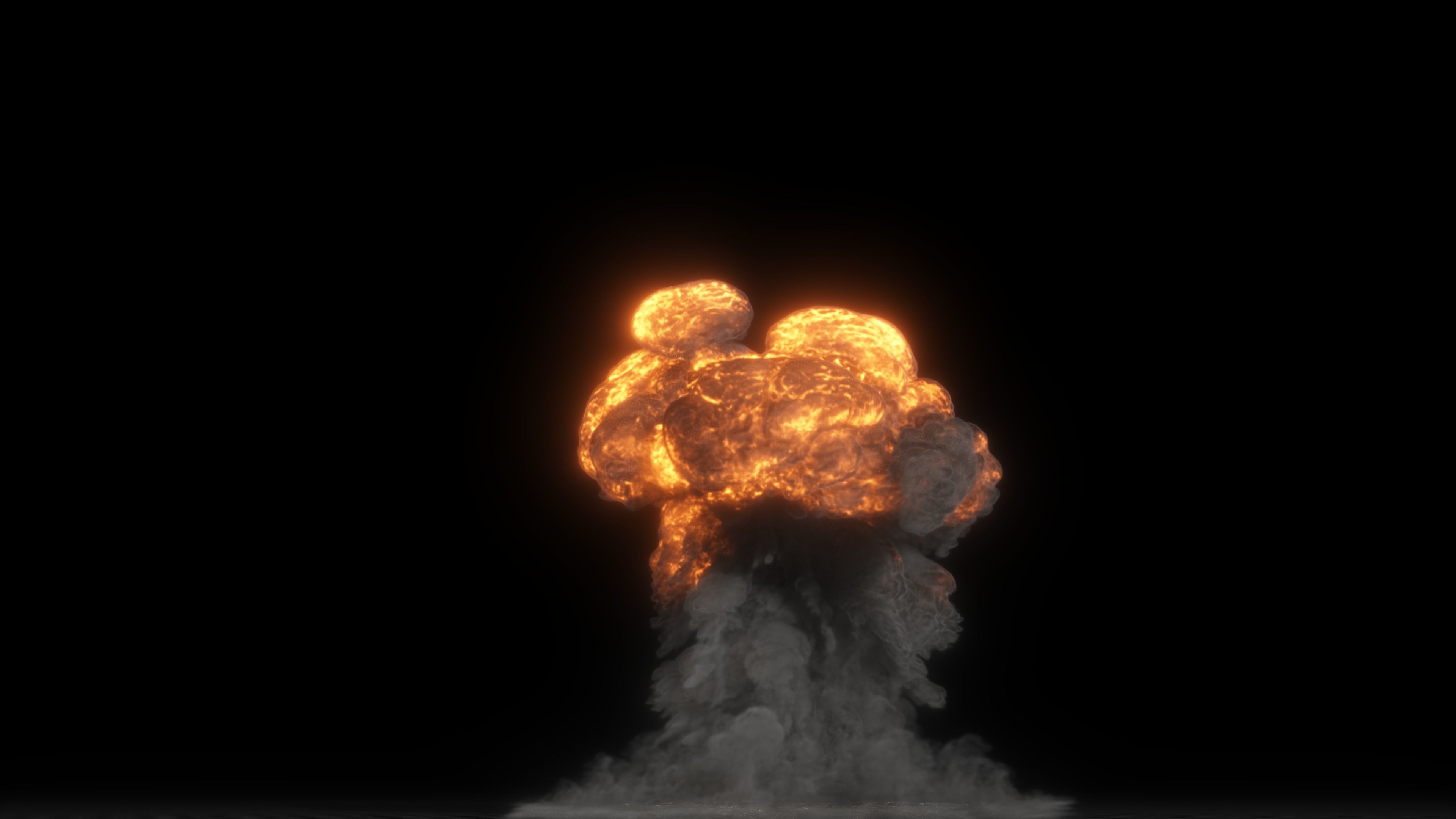 Gasoline Explosion 3D model animated | CGTrader
