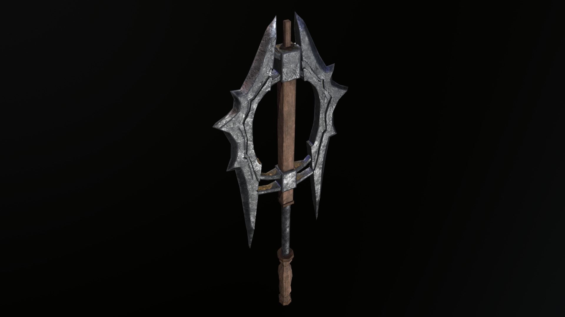 3D model Labris double - sided battle axe VR / AR / low-poly | CGTrader