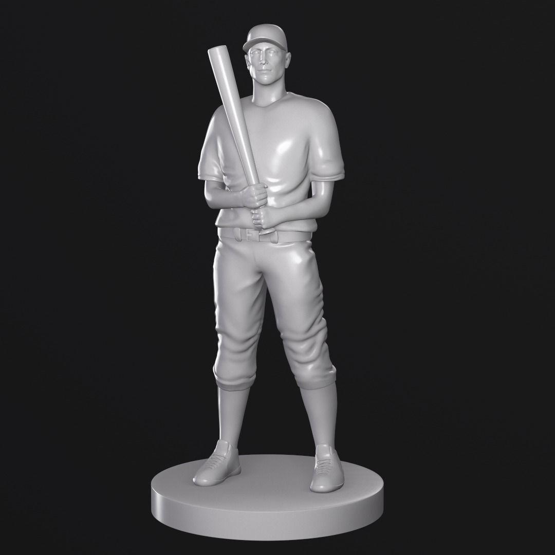 Baseball Player Batter model 3D 3D model 3D printable | CGTrader