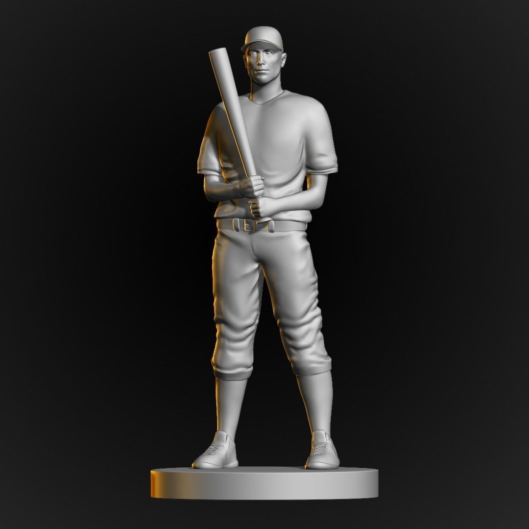 Baseball Player Batter model 3D 3D model 3D printable | CGTrader