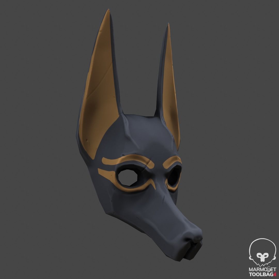 3D model Pbr Anubis Mask VR / AR / low-poly | CGTrader