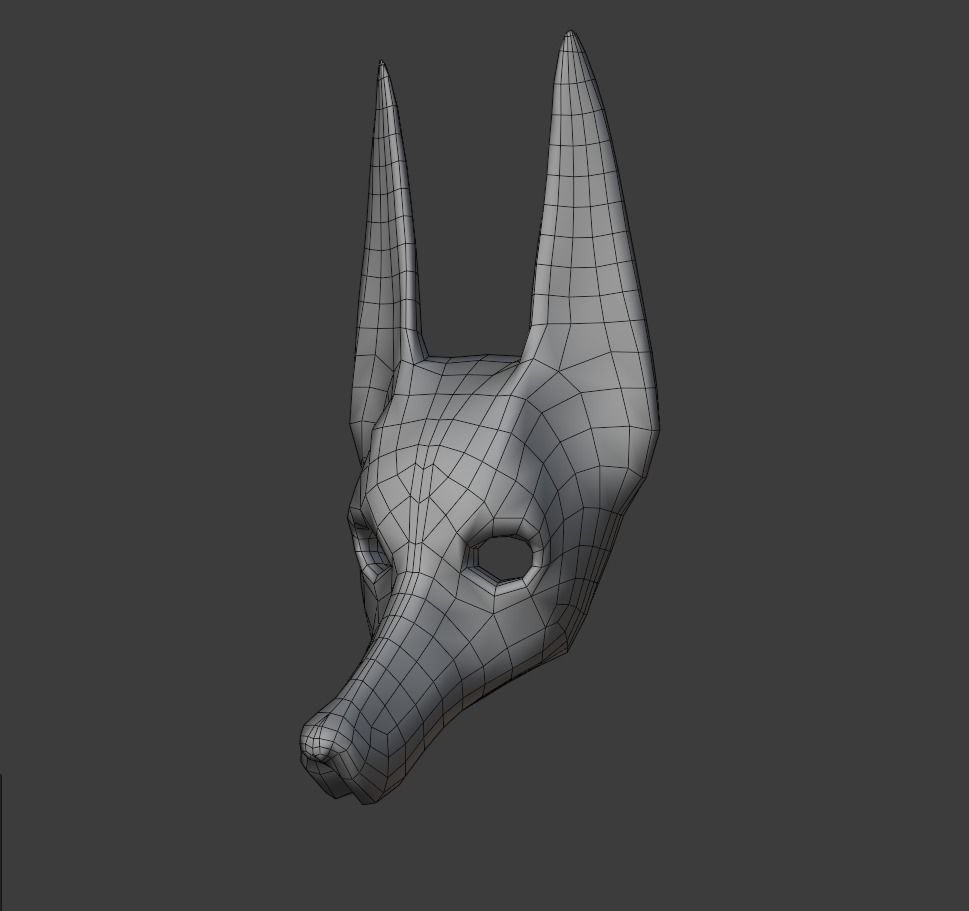 3D model Pbr Anubis Mask VR / AR / low-poly | CGTrader