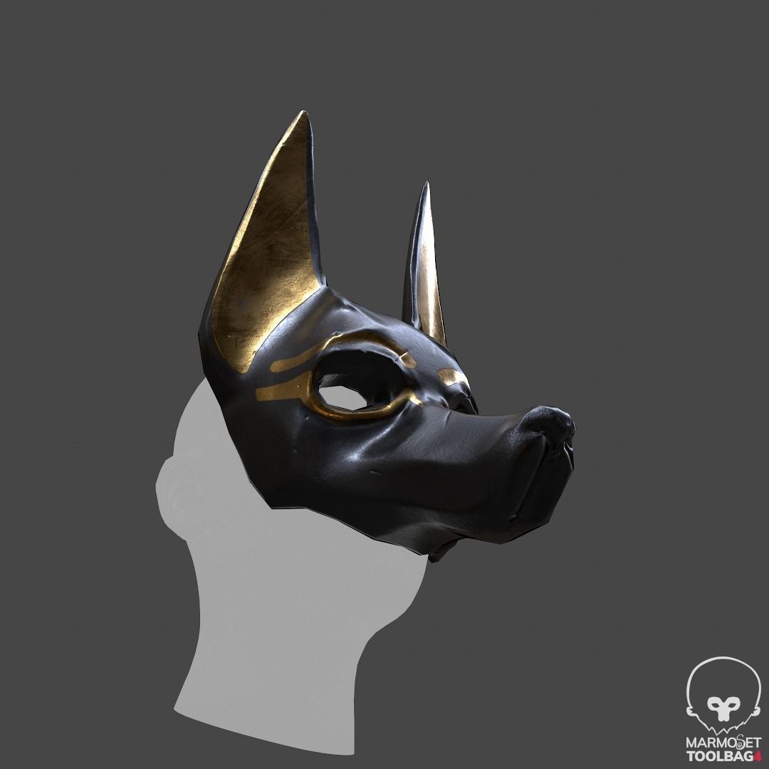 3D model Pbr Anubis Mask VR / AR / low-poly | CGTrader