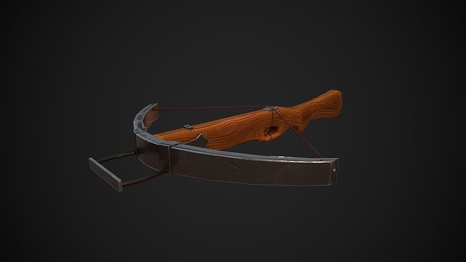 3D model Stylized Crossvow weapon PBR low-poly game-ready VR / AR / low ...