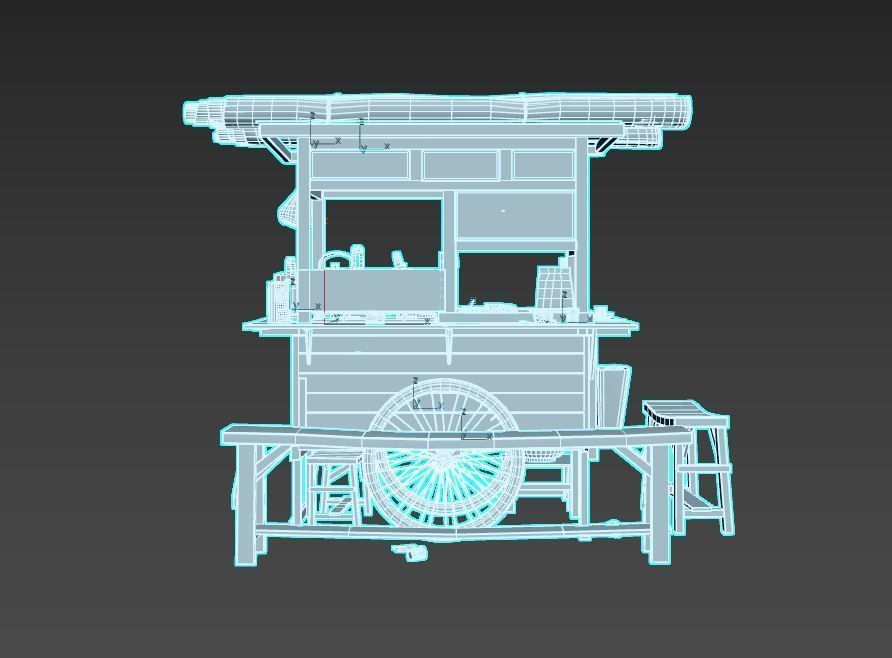 Street Food Cart 3D model | CGTrader