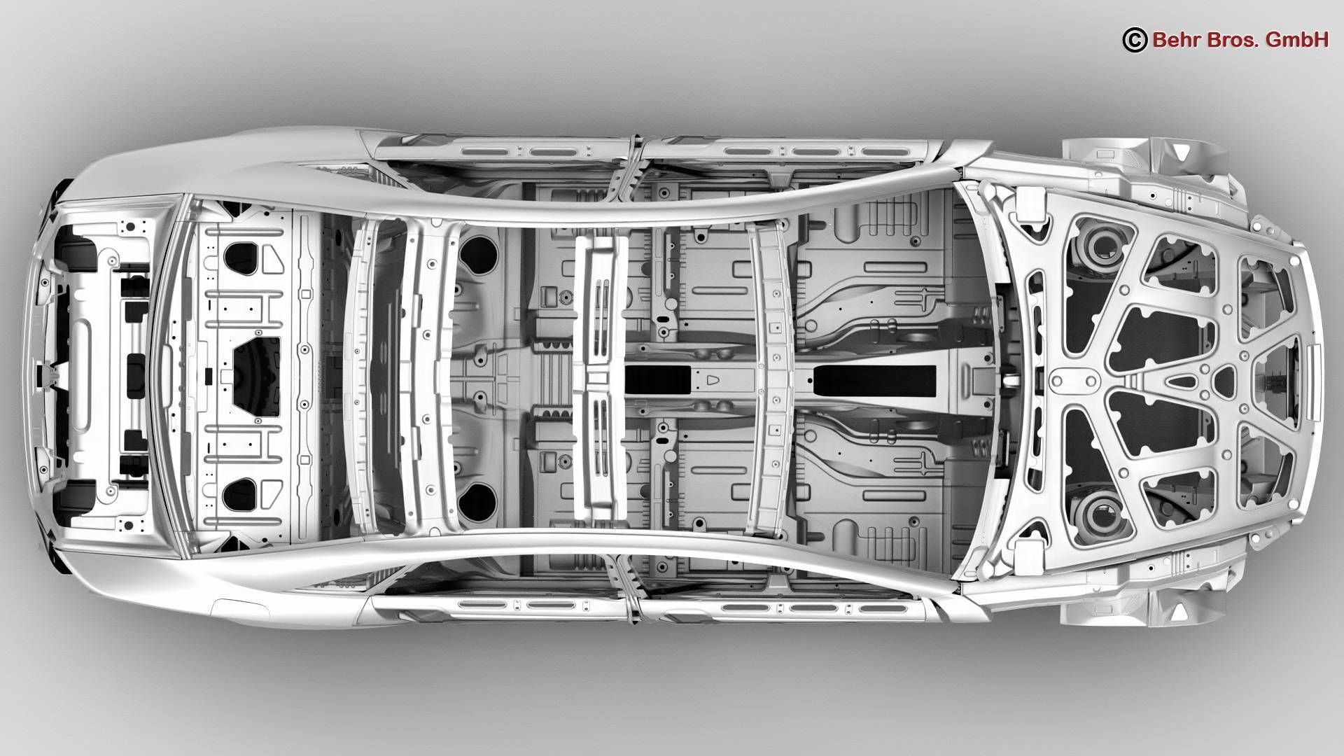 Generic Car Body in white 3D model | CGTrader