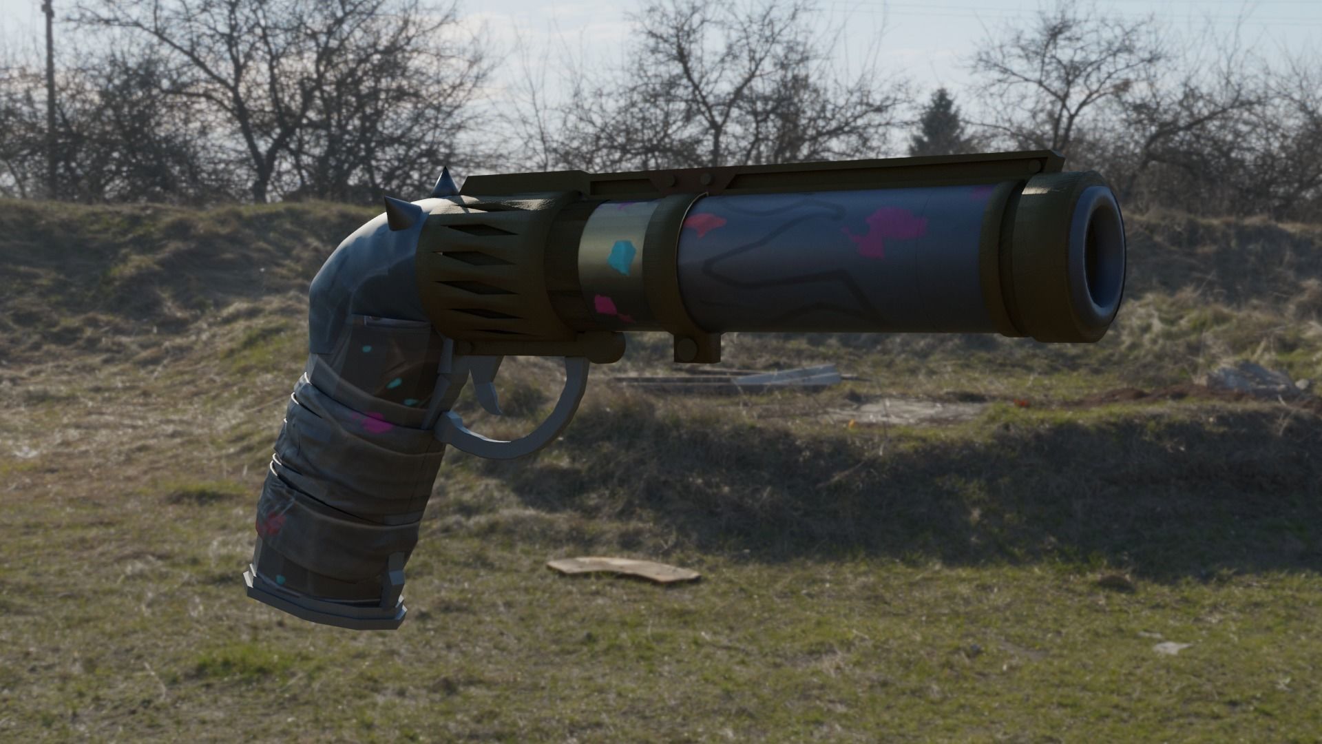 arcane jinx gun 3D model | CGTrader