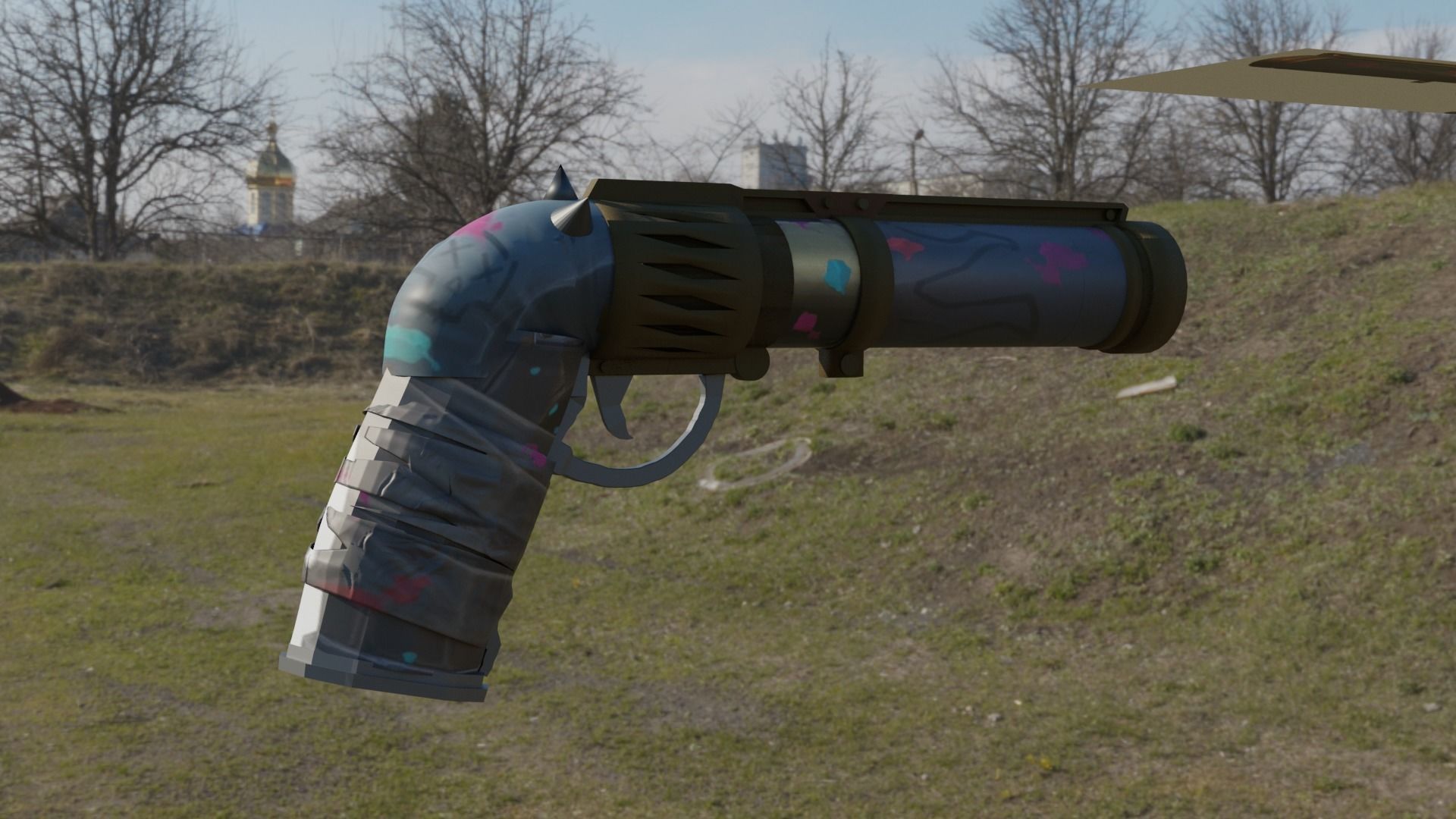 arcane jinx gun 3D model | CGTrader
