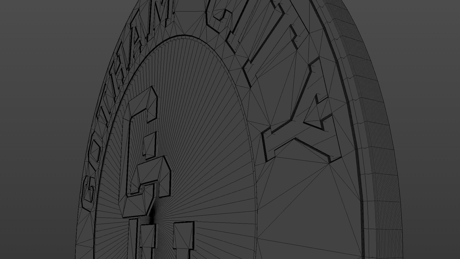 Gotham city university logo 3D model 3D model | CGTrader