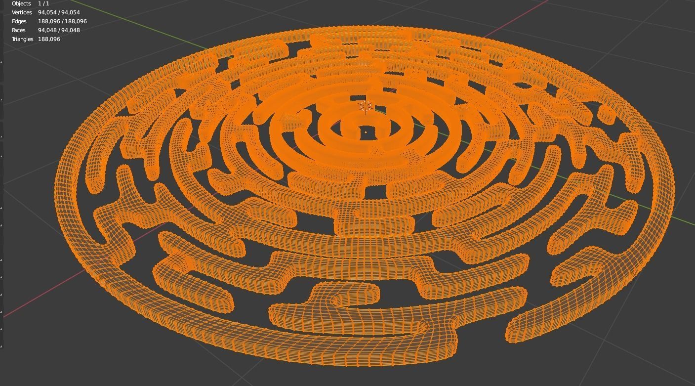 round maze 3D model | CGTrader