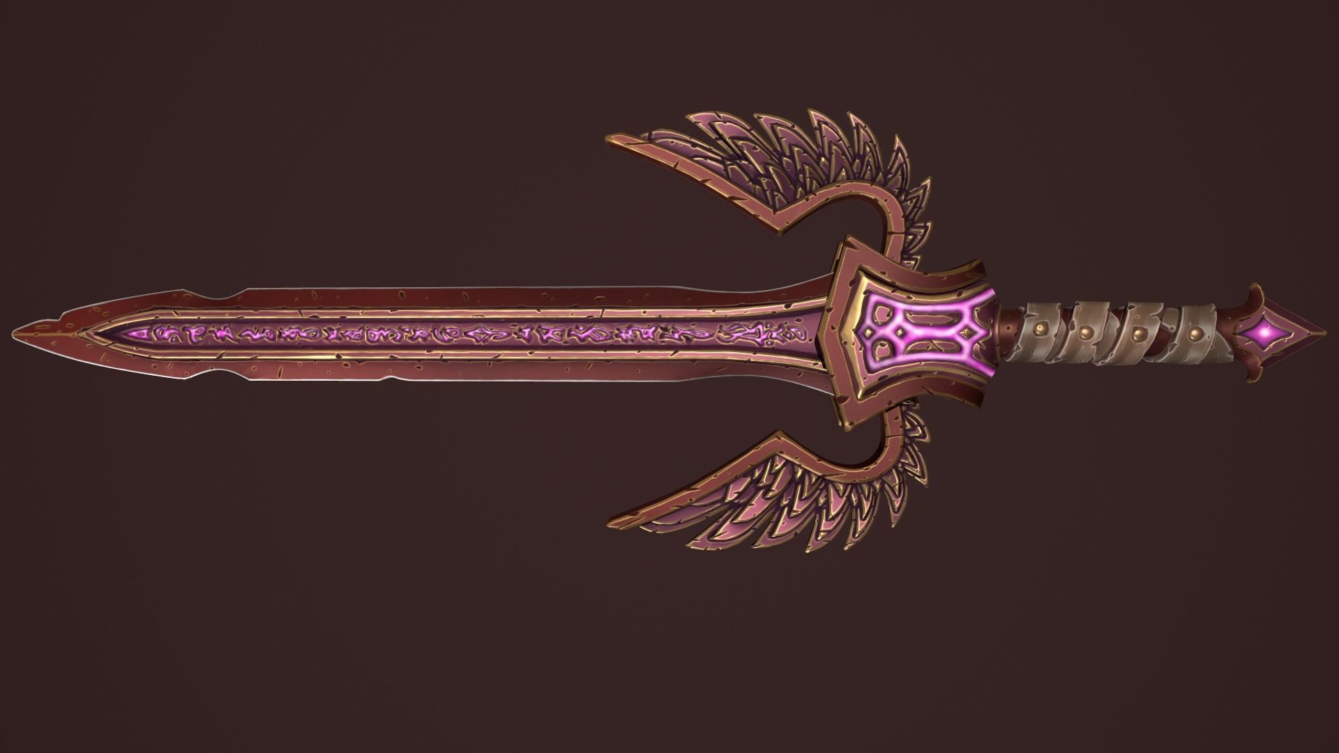 3D model Rune sword VR / AR / low-poly | CGTrader