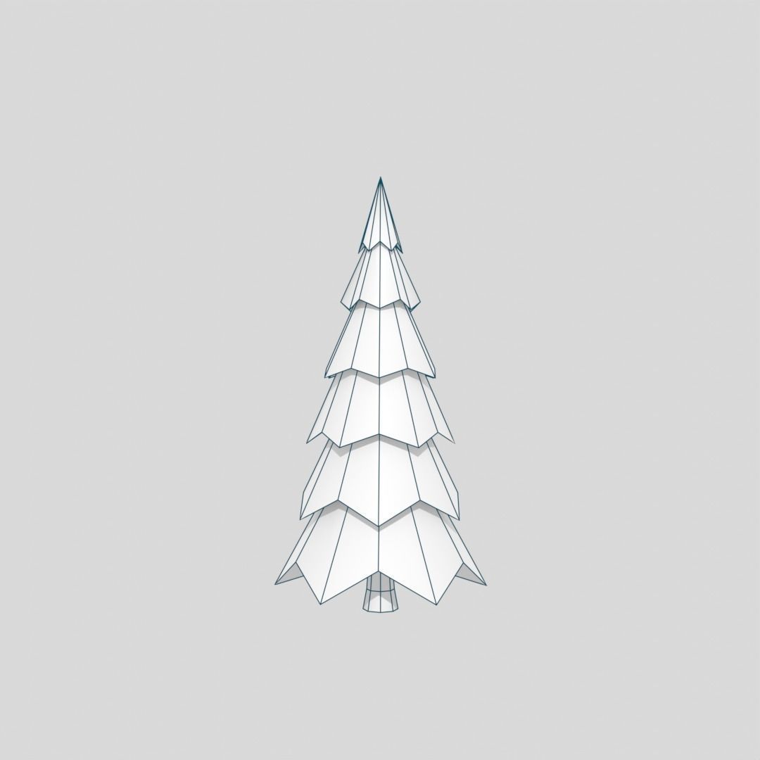 3D model Spruce tree Low-poly VR / AR / low-poly | CGTrader