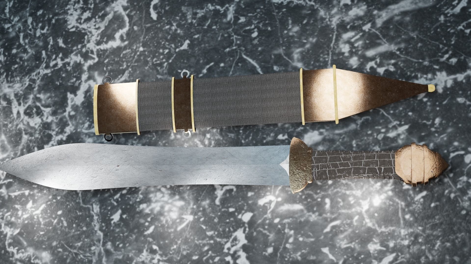 Gladius the imperial sword that conquered the world 3D model | CGTrader