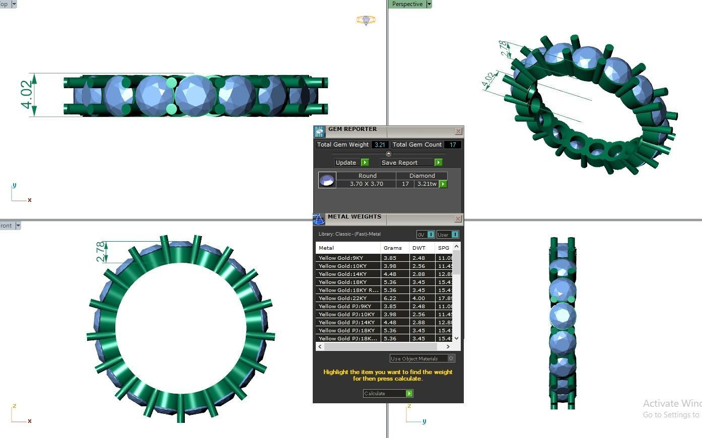 Band ring - CAD 2988 3D model 3D printable | CGTrader