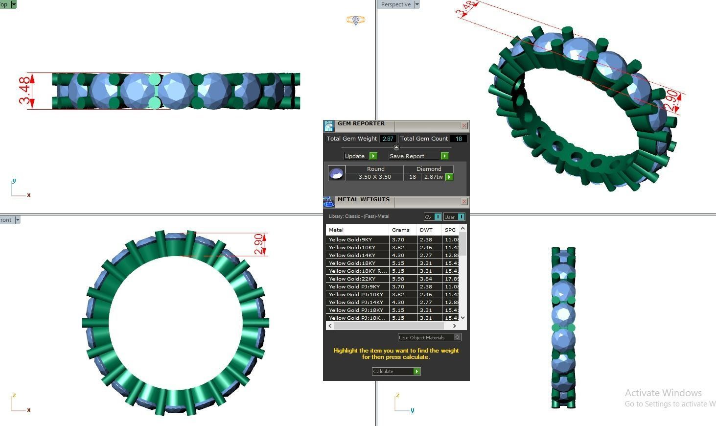 Band ring - CAD 2427 3D model 3D printable | CGTrader