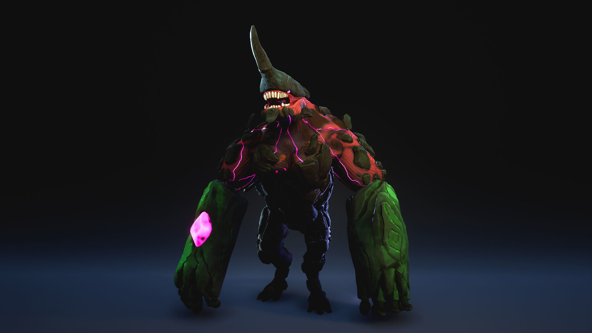 3D model Big Stone Monster VR / AR / low-poly | CGTrader